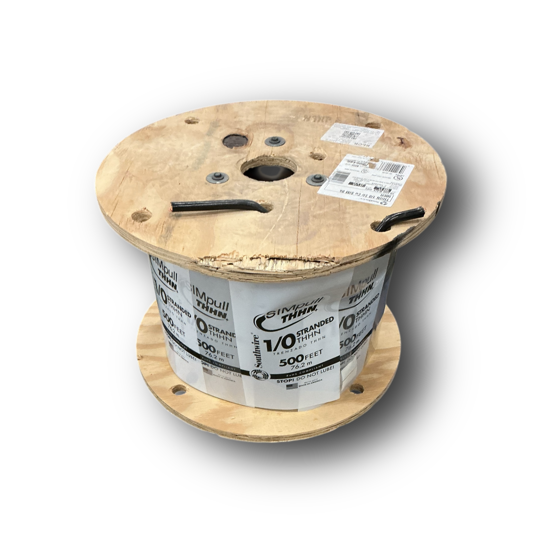 50710 1/0 -AWG Black Stranded Copper THHN Wire (500 Ft) - Bud's Warehouse