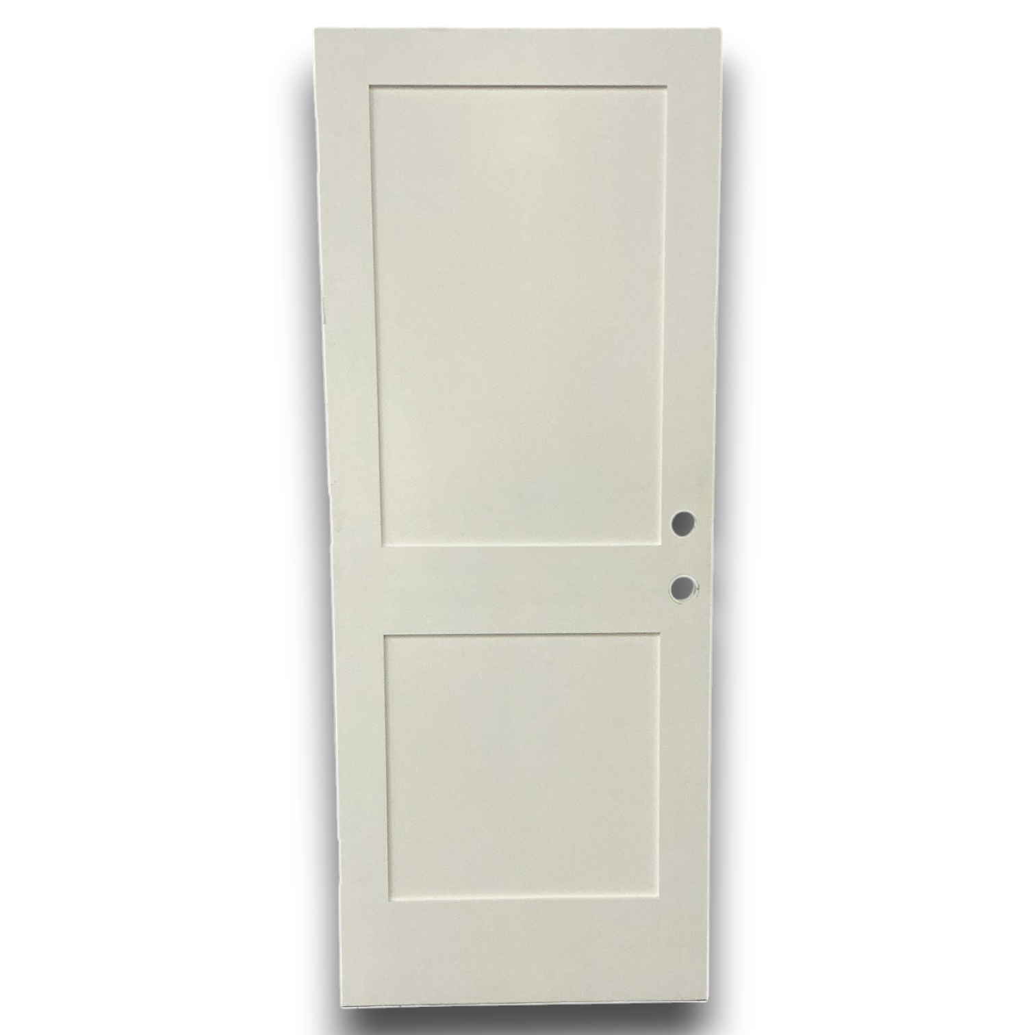 54125 32 X 80 White Solid Exterior Door 2 Panel Design - Bud's Warehouse