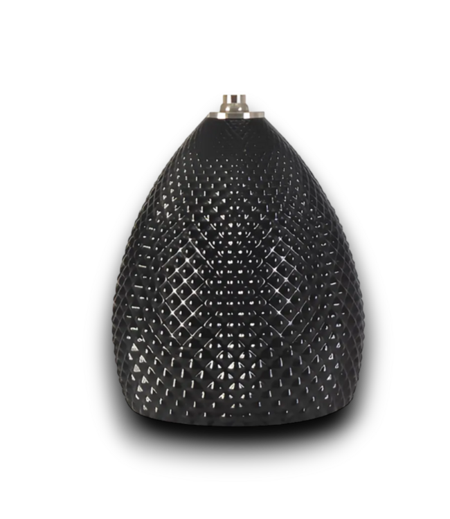 54322 22"h Black Led 3-way Table Lamp With Linen Shade - Buds Warehouse