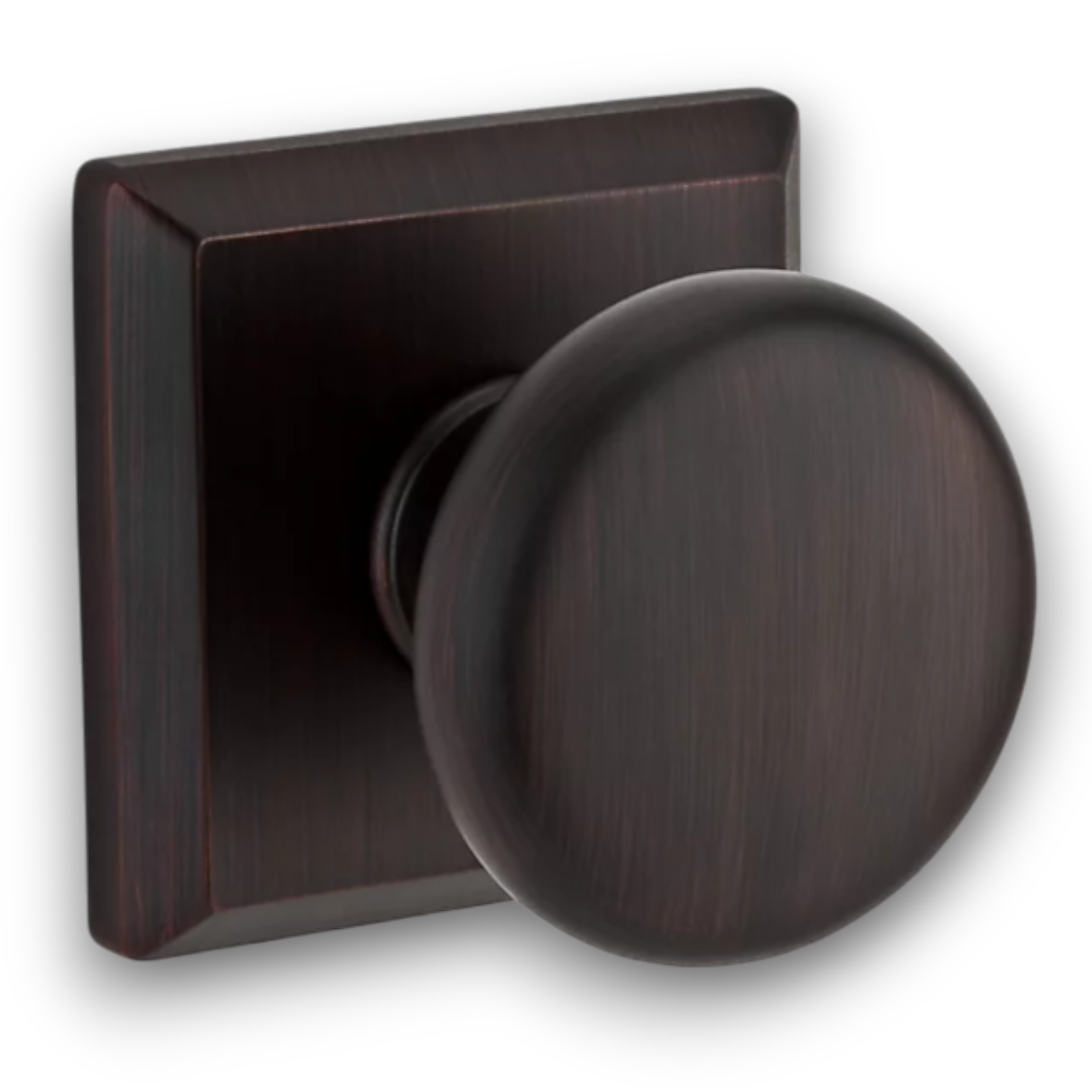 54358 Round Knob & Traditional Square Rose- Passage - Buds Warehouse