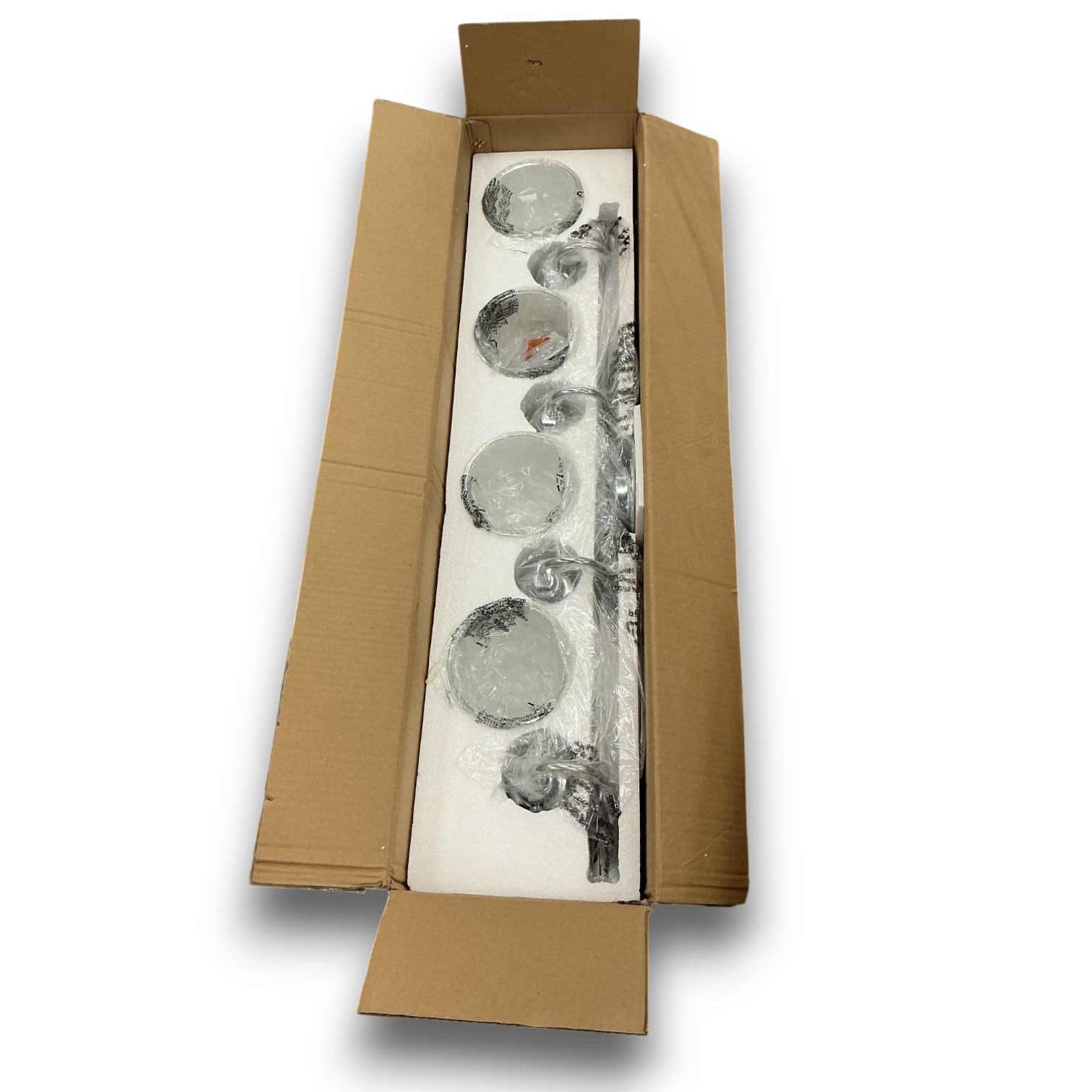 54372 Silver Color Vanity Lights - Buds Warehouse