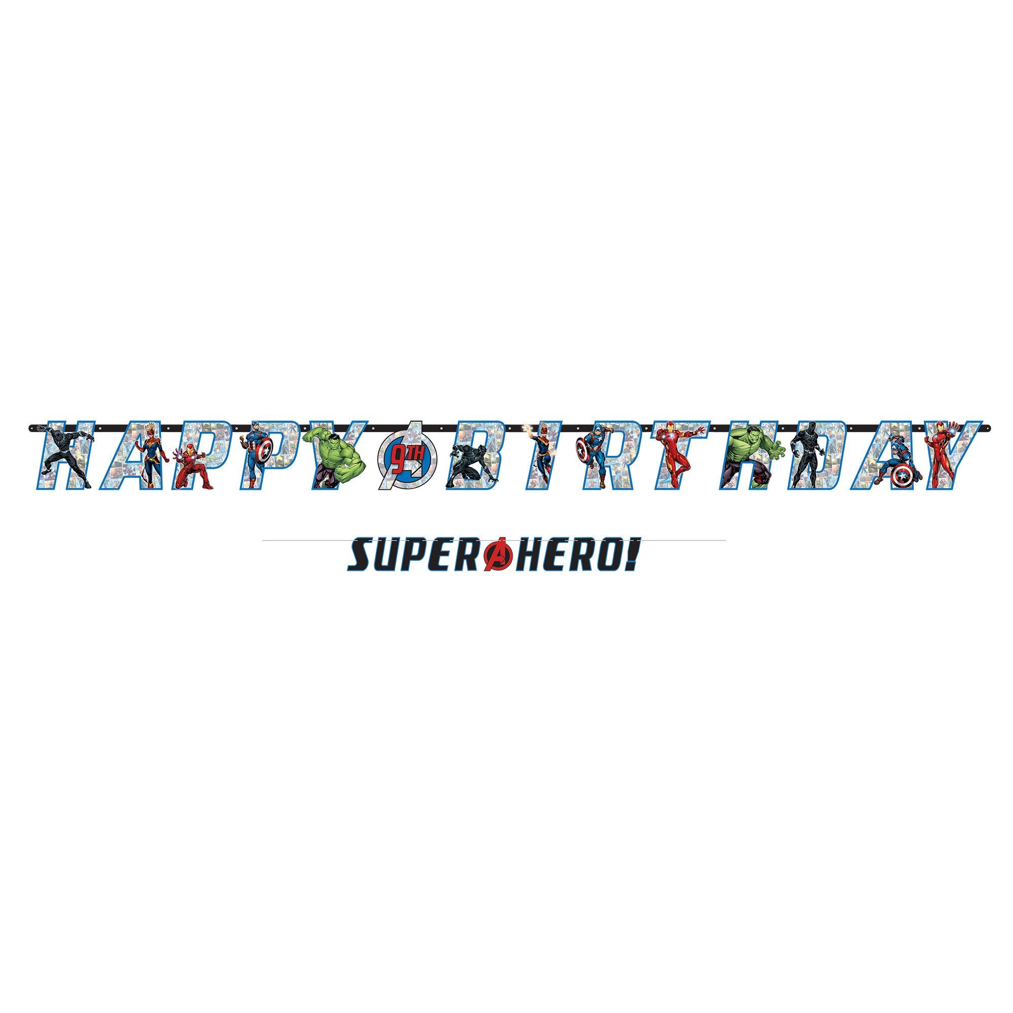 Marvel Avengers Jumbo Banner Kit - Valentina's Party World - Dulceria ...