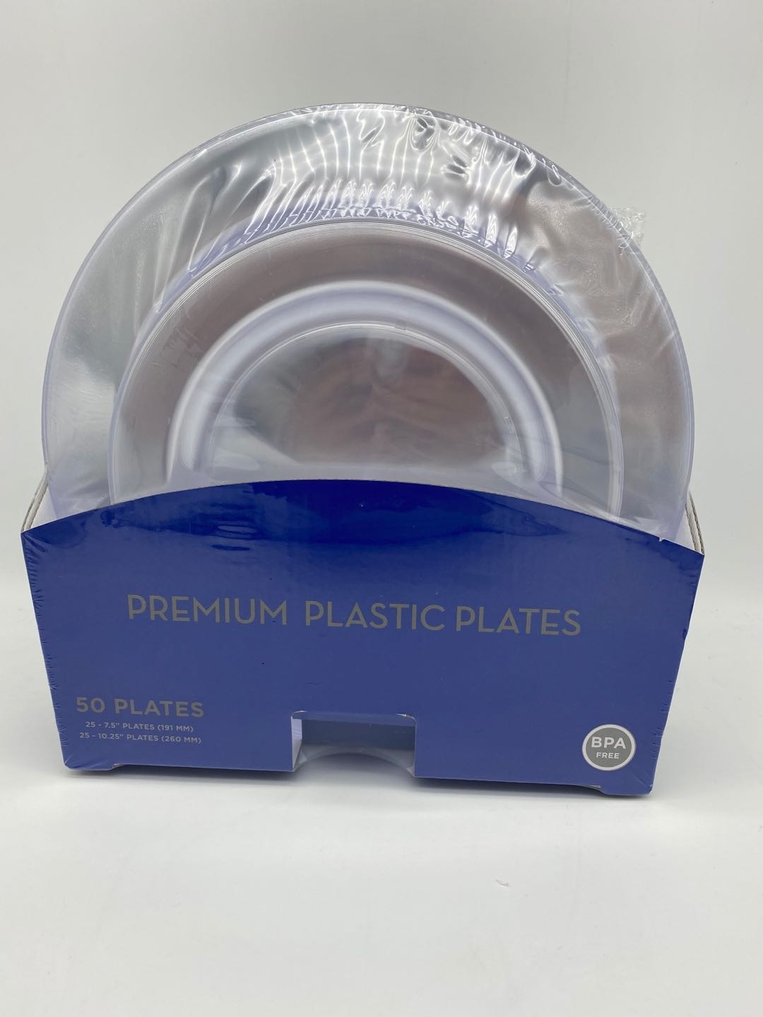 Clear Round Premium Plastic Plates - Valentina's Party World - Dulceria ...