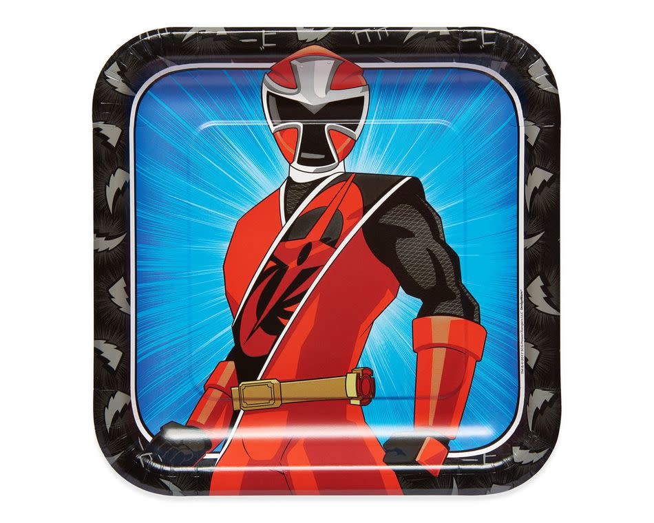 Power Rangers Lunch Plate 8ct - Valentina's Party World - Dulceria ...