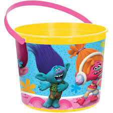 Trolls Plastic Bucket - Valentina's Party World - Dulceria ...