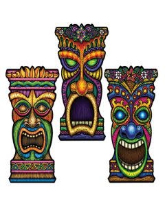 Tiki Cutouts - Valentina's Party World - Dulceria Importaciones Valentinas