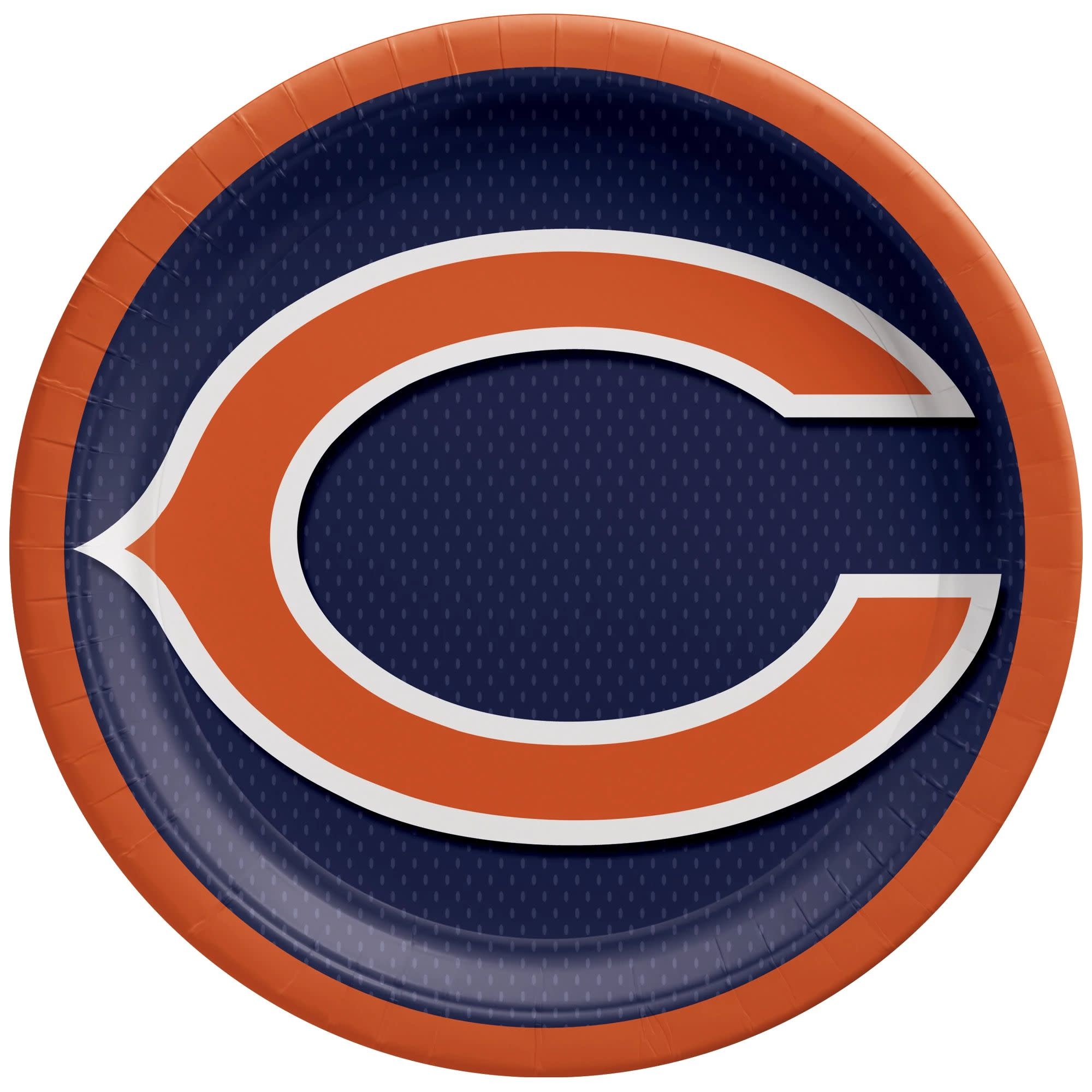 Chicago Bears 9" Round Plates - Valentina's Party World - Dulceria ...