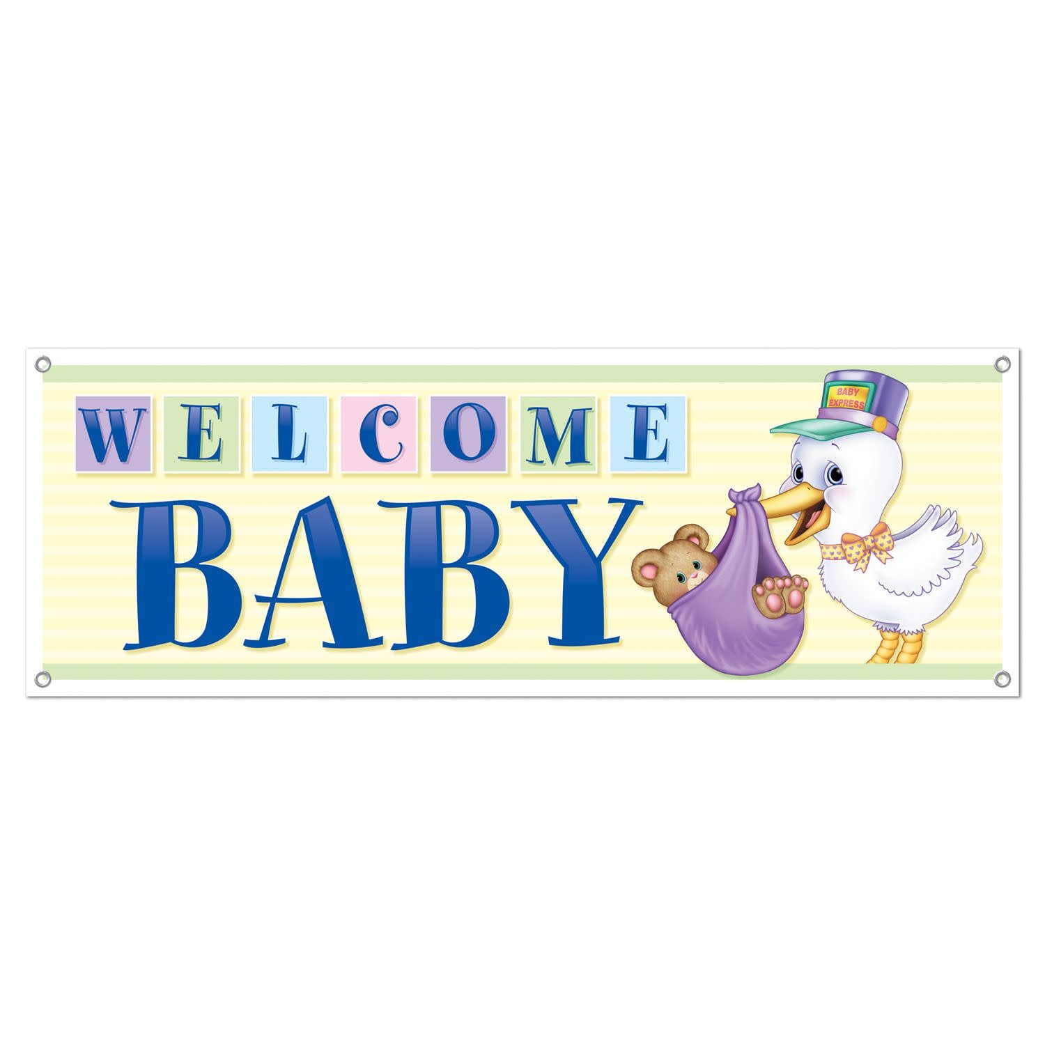 Welcome Baby Sign Banner - Valentina's Party World - Dulceria ...