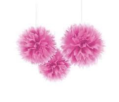Fluffy Decorations 3pcs - Valentina's Party World - Dulceria ...