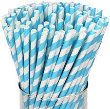Light Blue Straws - Valentina's Party World - Dulceria Importaciones ...
