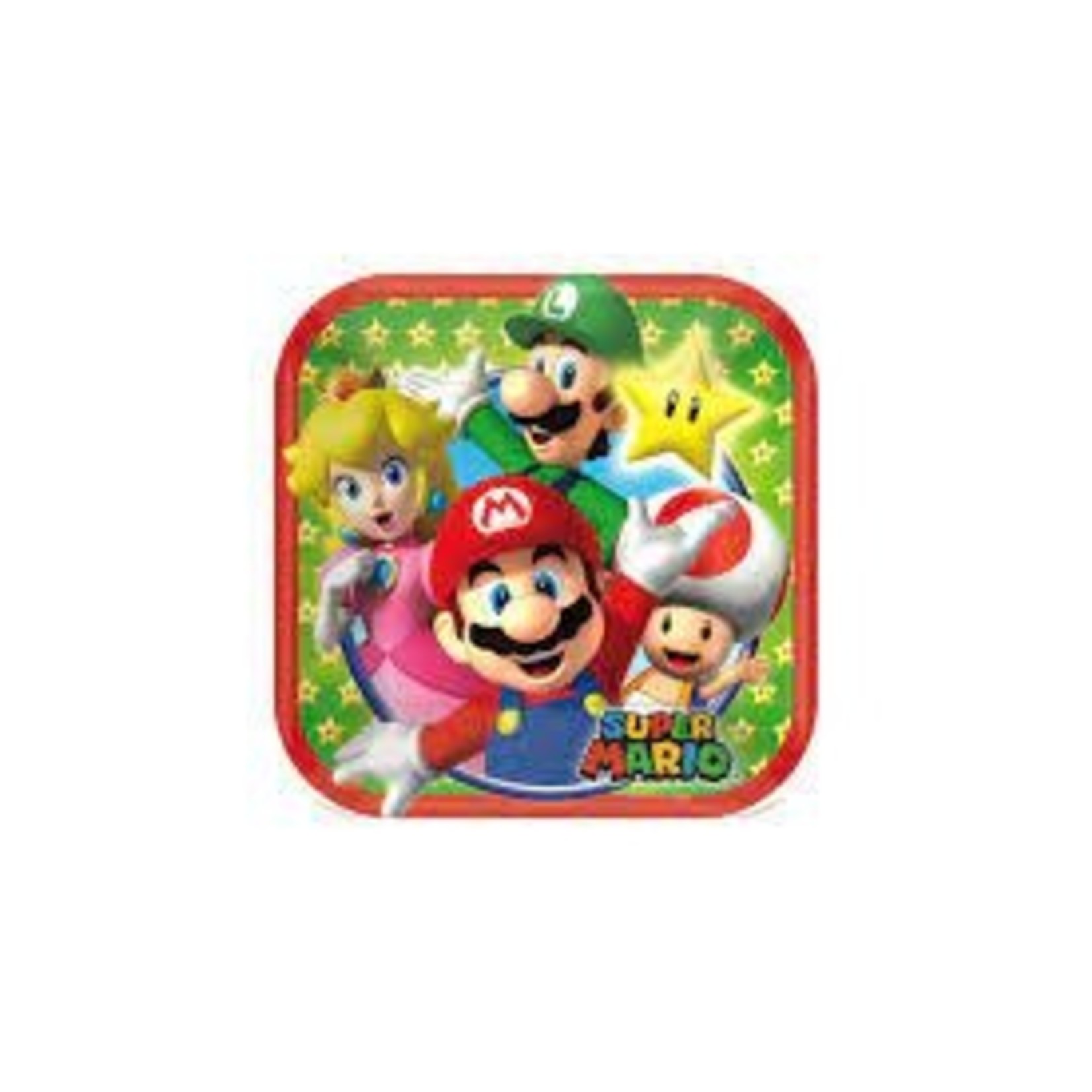 7" Super Mario 8ct Plates - Valentina's Party World