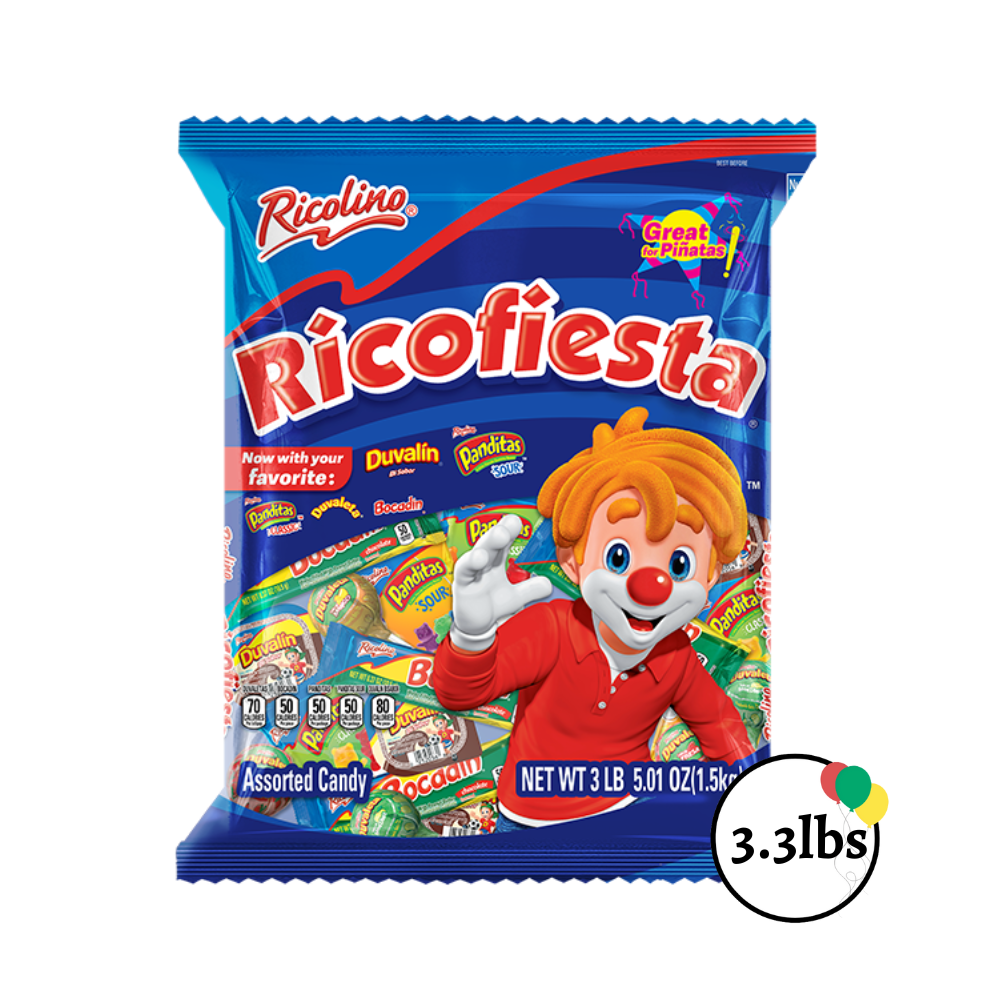 Ricolino Ricofiesta 3.3 Lb - Valentina's Party World - Dulceria ...
