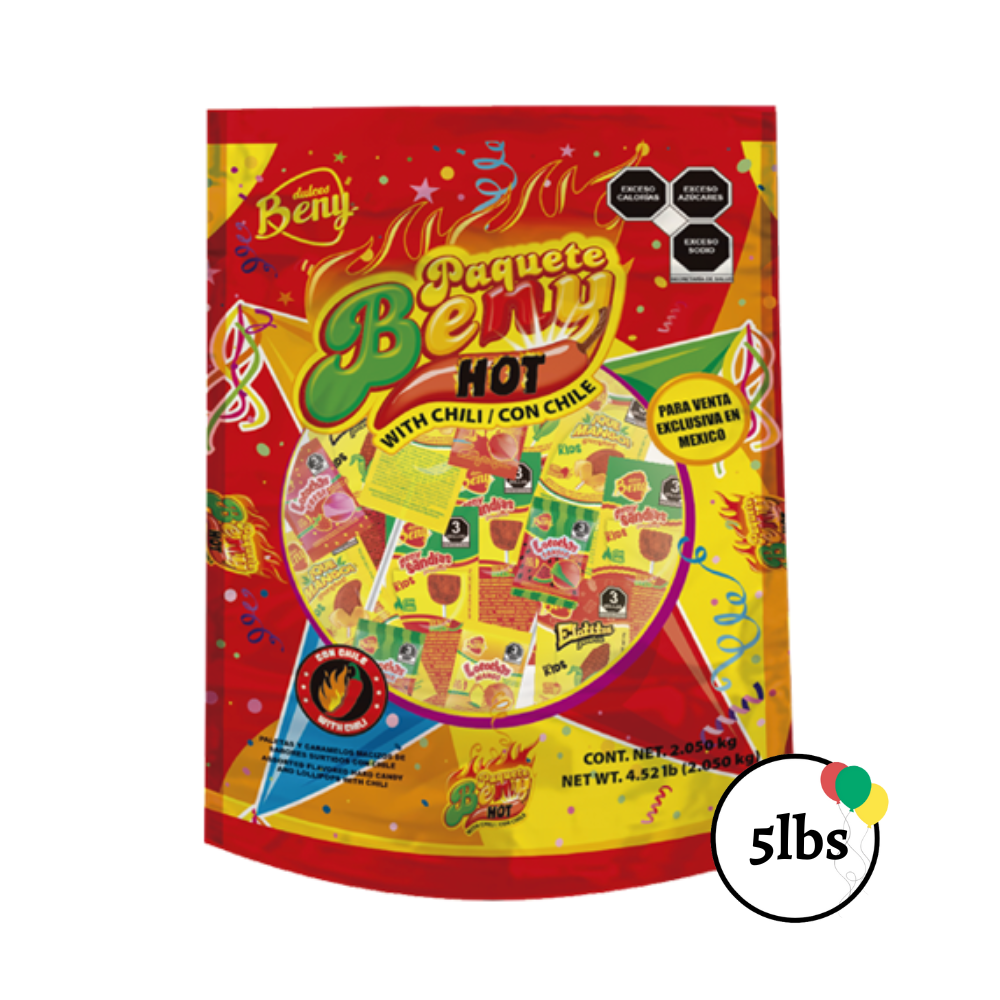 Paquete Beny Hot with Chili - Valentina's Party World - Dulceria ...