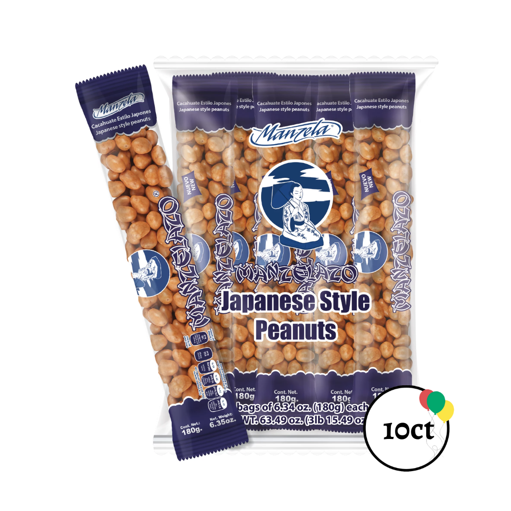 Manzelazo Cacahuate Japones 10ct - Valentina's Party World - Dulceria ...