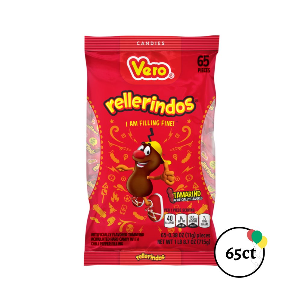 Vero Rellerindos Tamarindo 65ct. - Valentina's Party World - Dulceria ...