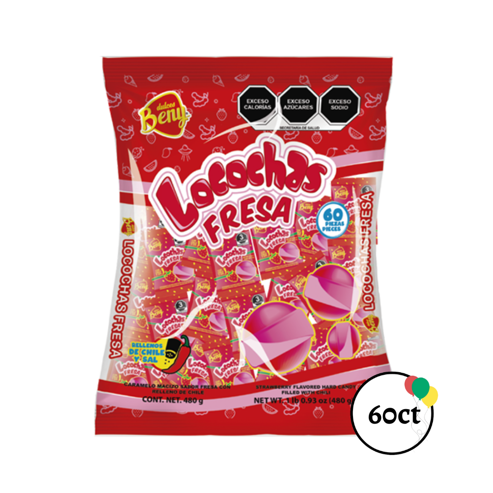 Dulces Beny Locochas Fresa - Valentina's Party World - Dulceria ...