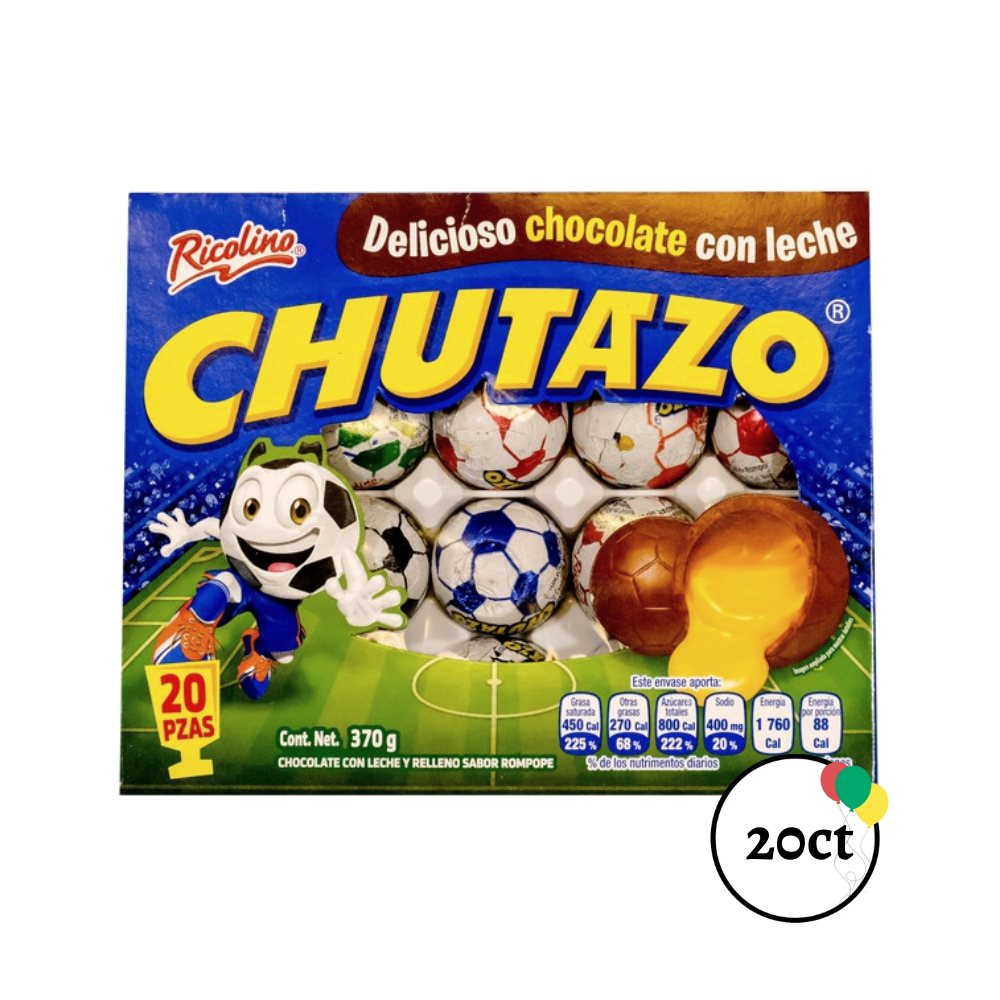 Ricolino Chutazo Balones de Chocolate - Valentina's Party World ...