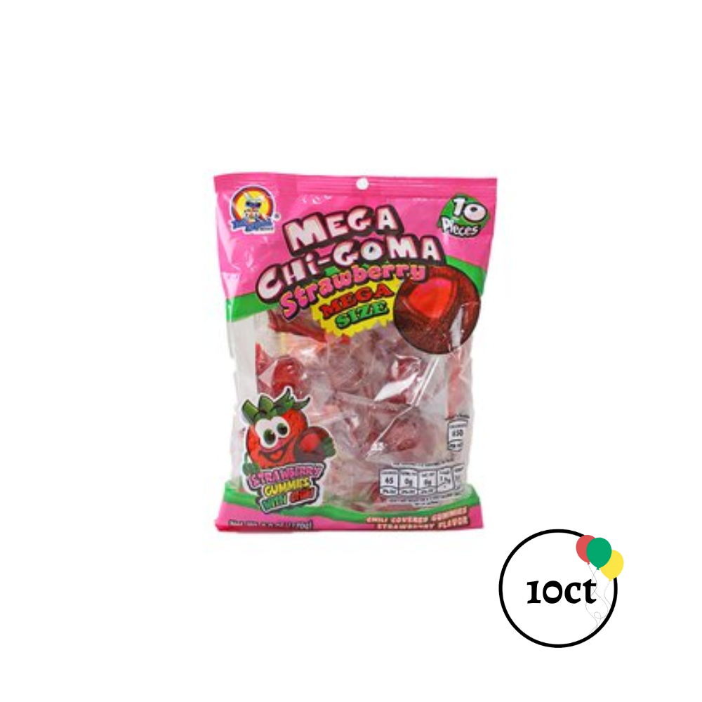 Azteca Chi-Goma Fresa 10ct - Valentina's Party World - Dulceria ...