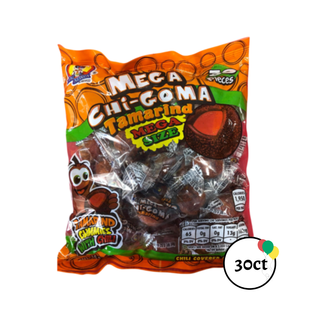Azteca Chi-Goma Tamarind Bag 30ct - Valentina's Party World - Dulceria ...
