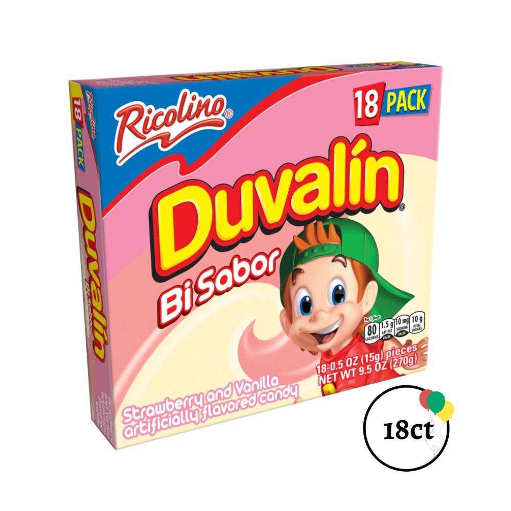 Ricolino Duvalin Strawberry and Vanilla - Valentina's Party World ...