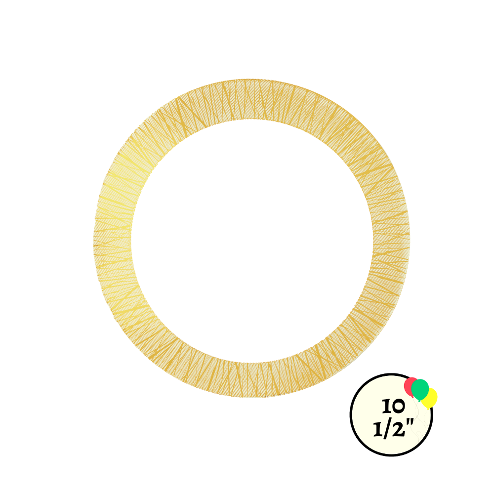Disposable Deluxe Plate With Hot Stamping Gold 10 1/2" - Valentina's ...