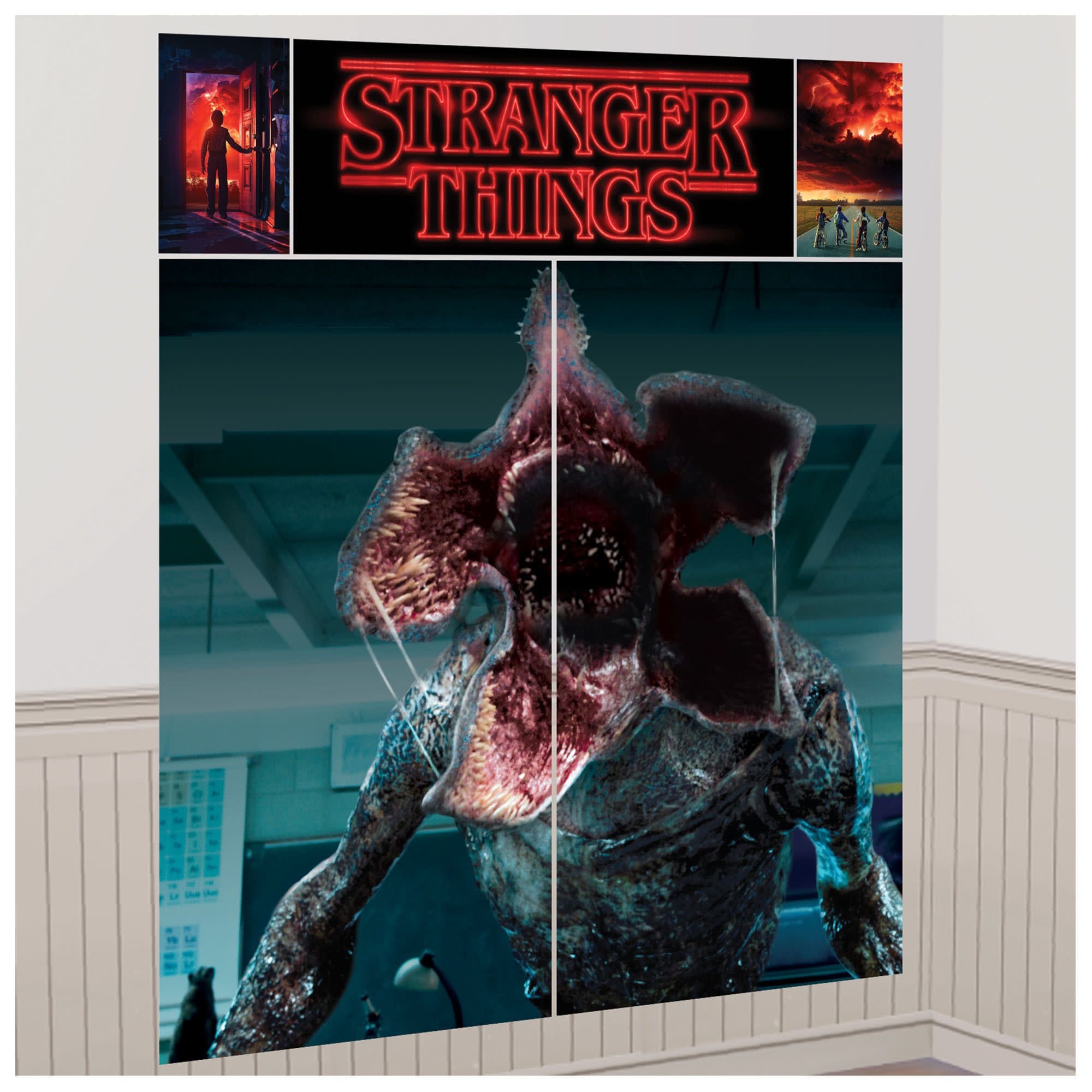 Stranger Things Scene Setters Wall Decorating Kit - Valentina's Party ...