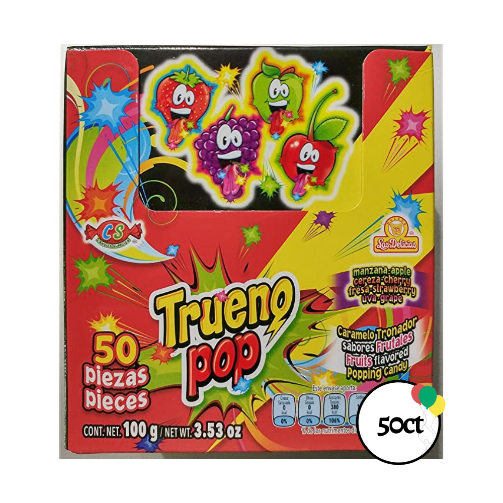 Trueno Pop 50ct - Valentina's Party World - Dulceria Importaciones ...