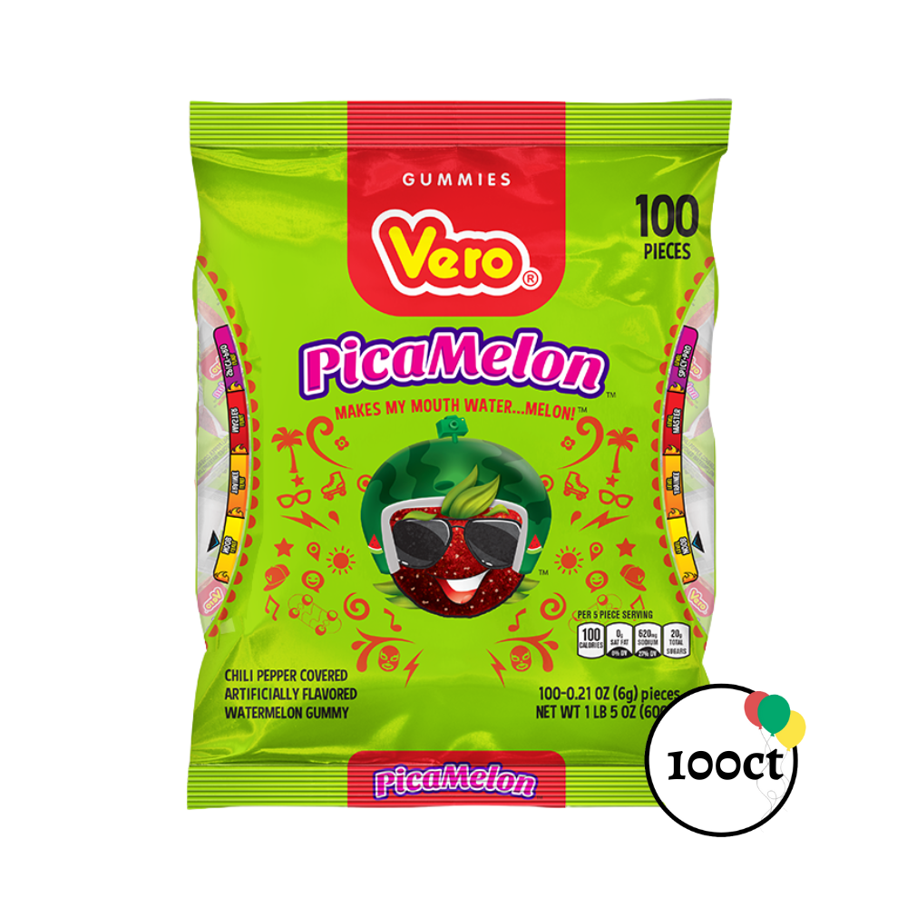 Pica Goma 100ct Watermelon - Valentina's Party World - Dulceria ...
