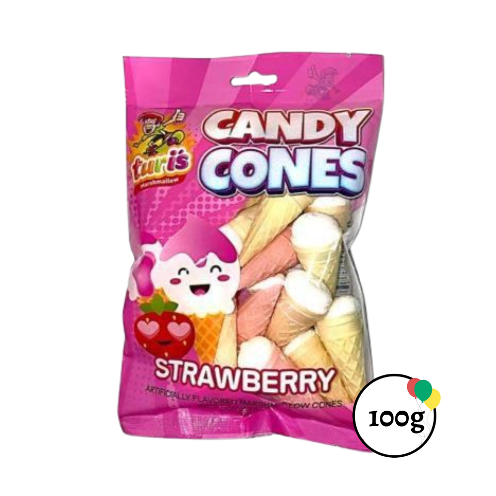 Turis Candy Cone Fresa 100gr - Valentina's Party World - Dulceria ...