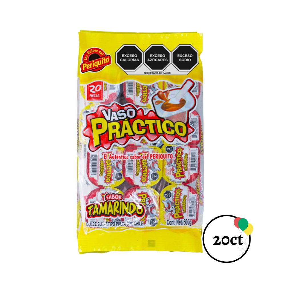 Vaso Practico Tamarindo - Valentina's Party World - Dulceria Importaciones Valentinas