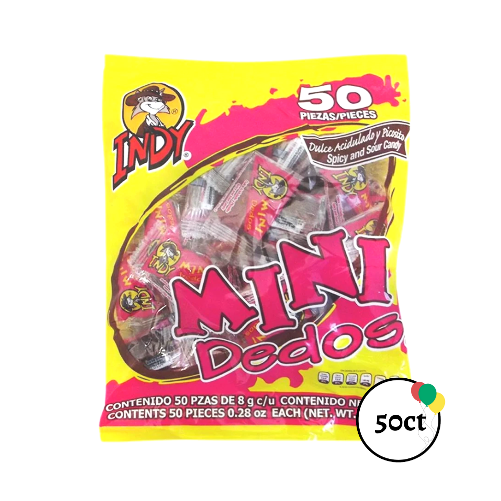 Indy Dedos Mini 50ct - Valentina's Party World - Dulceria Importaciones ...