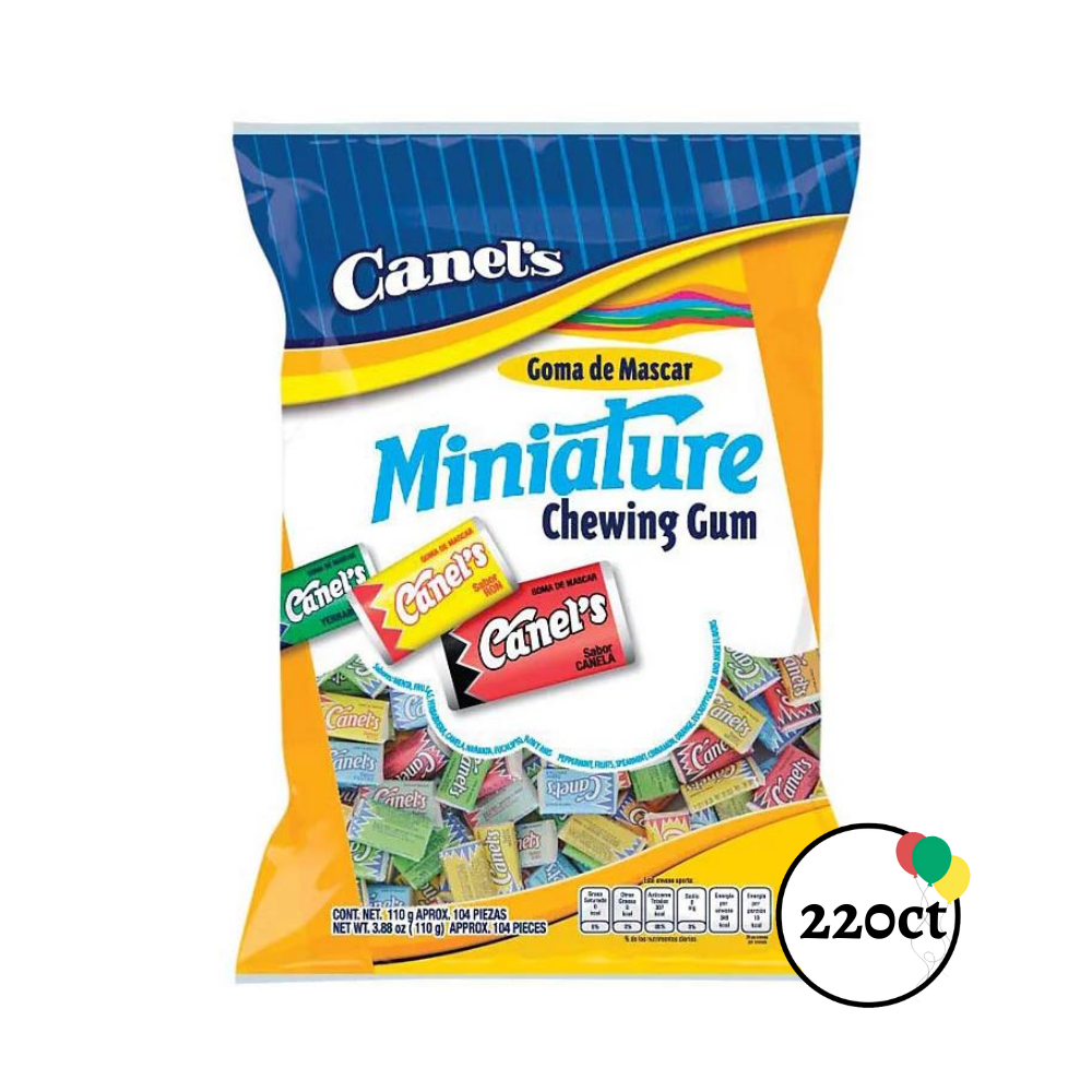 Mini Canel's Chewing Gum 220pcs - Valentina's Party World - Dulceria Importaciones Valentinas