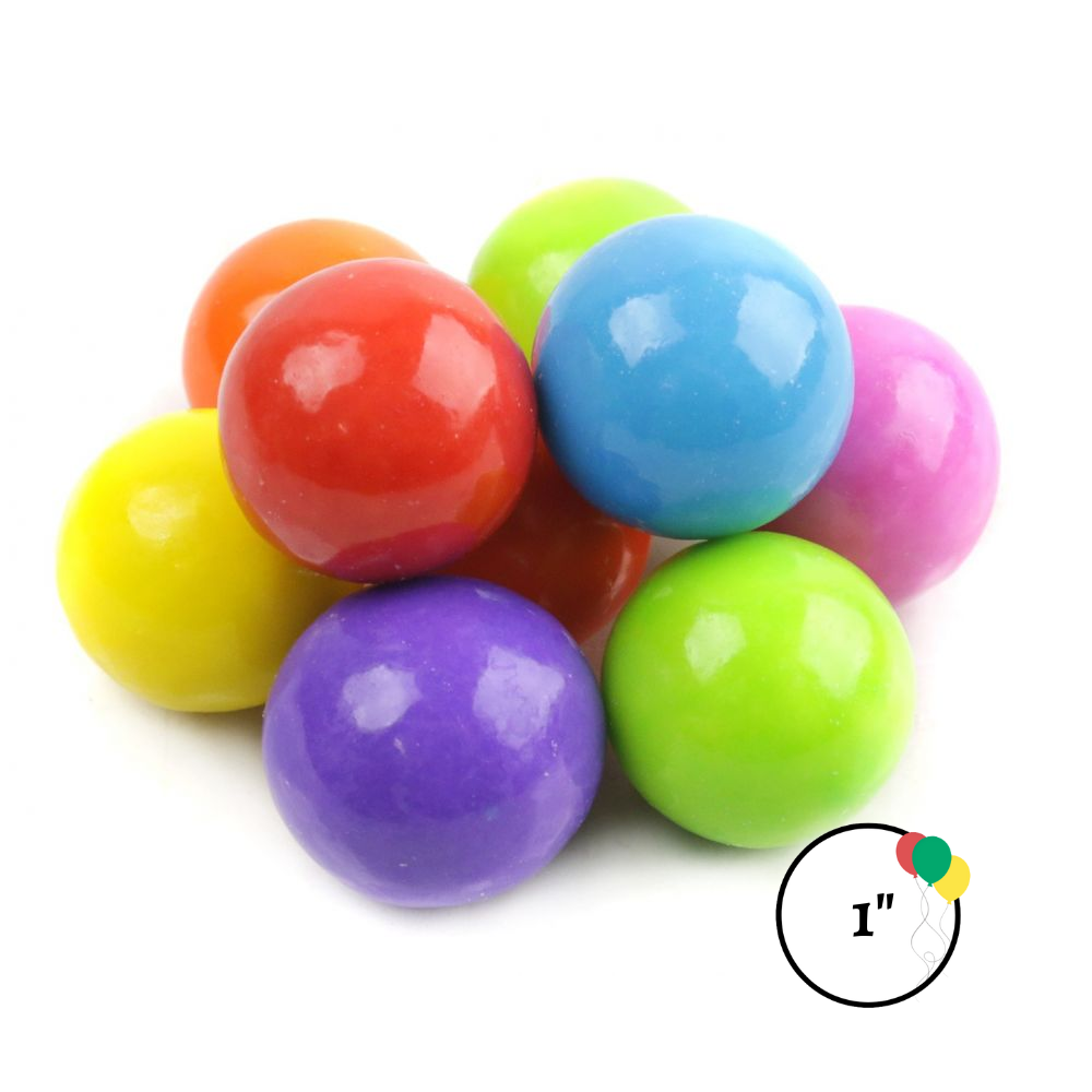 1" Assorted Gumballs - Valentina's Party World - Dulceria Importaciones ...