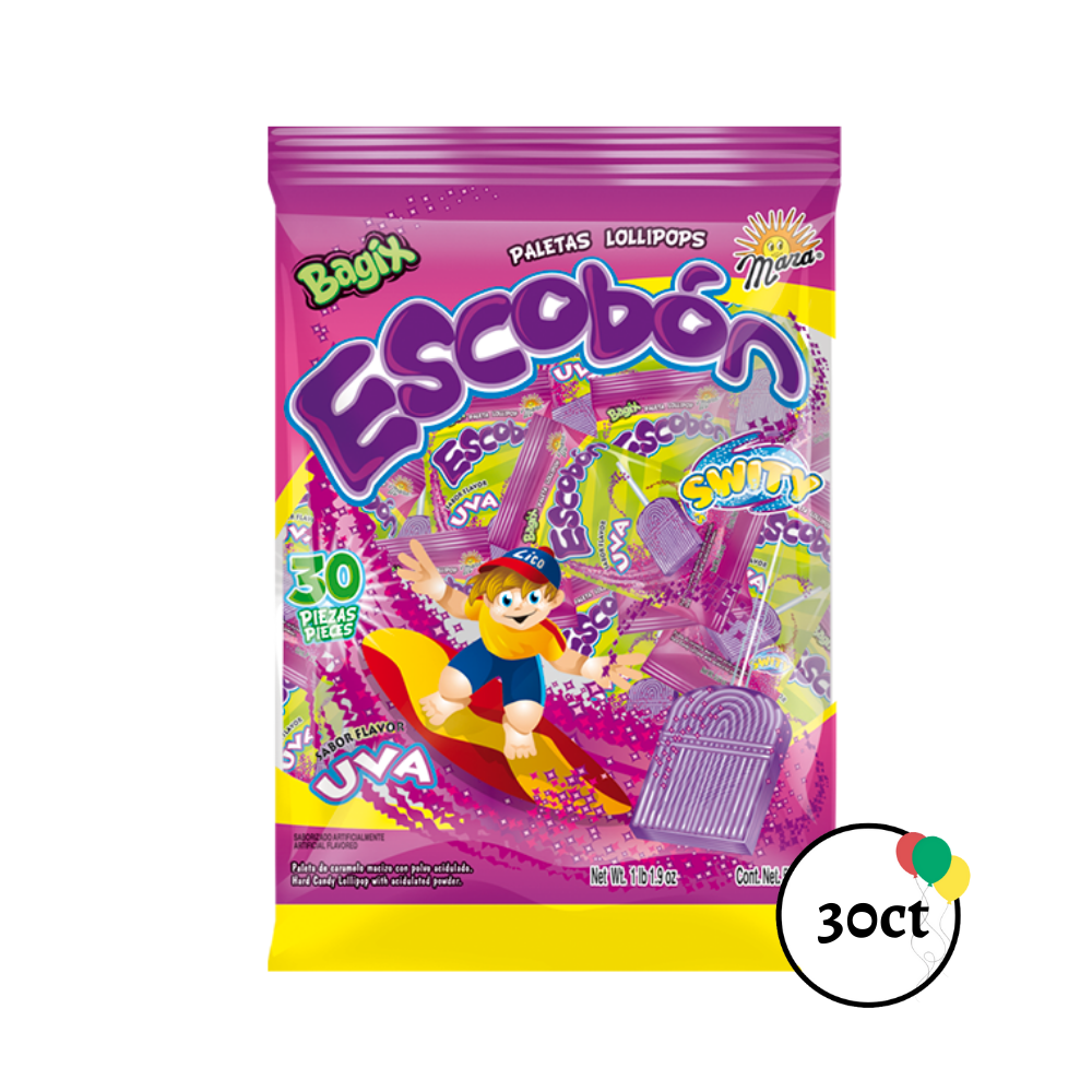 Escobon Paletas Grape - Valentina's Party World - Dulceria ...