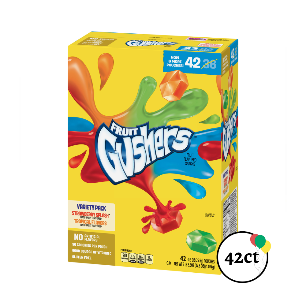 Fruit Gushers 42ct - Valentina's Party World - Dulceria Importaciones ...