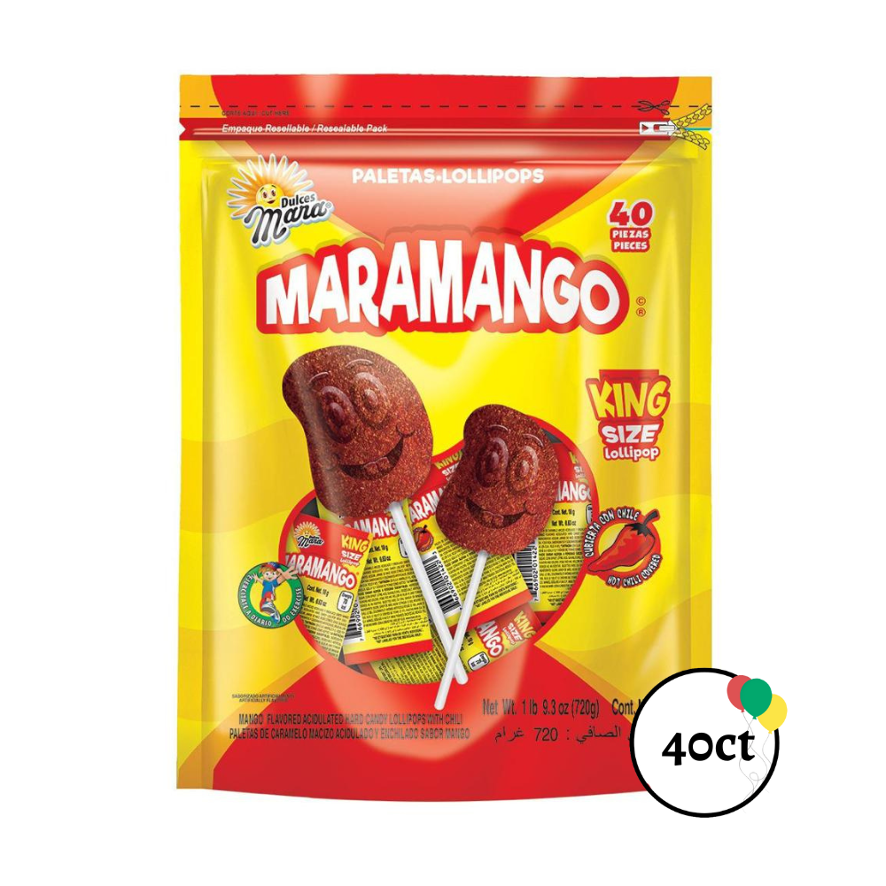 King Size Maramango 40ct - Valentina's Party World - Dulceria Importaciones Valentinas