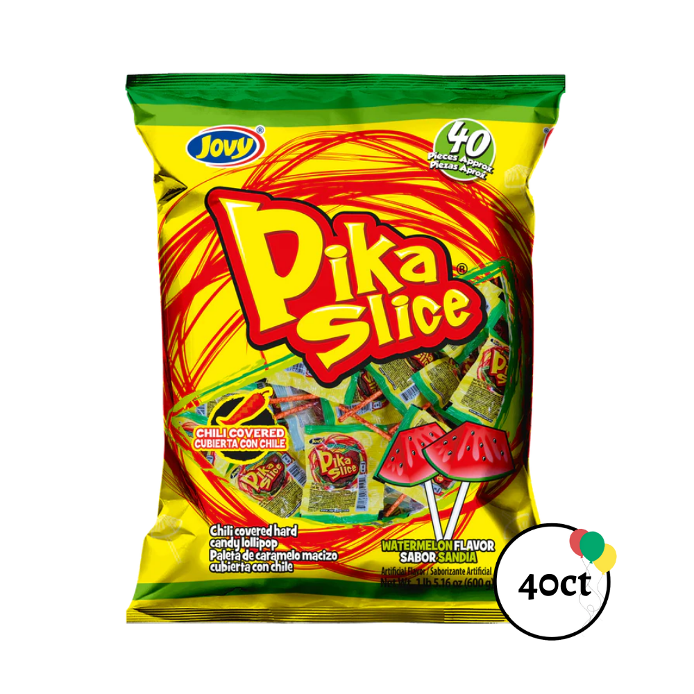 Pika Slice Sandia Paleta 40ct - Valentina's Party World - Dulceria ...