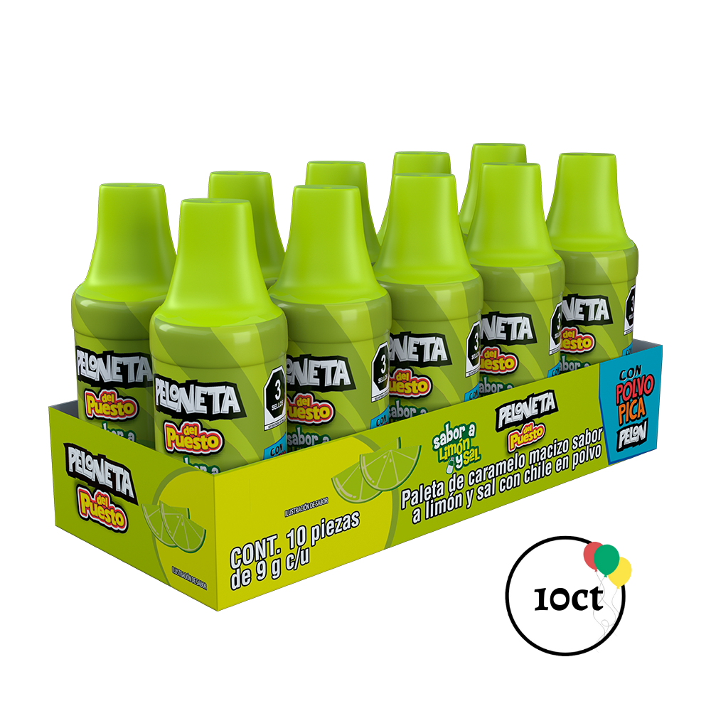Peloneta del Puesto Limon y Sal 10ct - Valentina's Party World ...