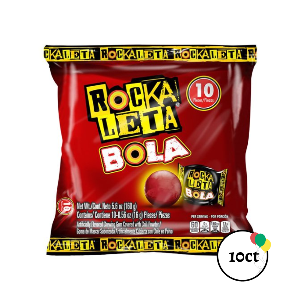 Rockaleta Bola 10ct - Valentina's Party World - Dulceria Importaciones ...