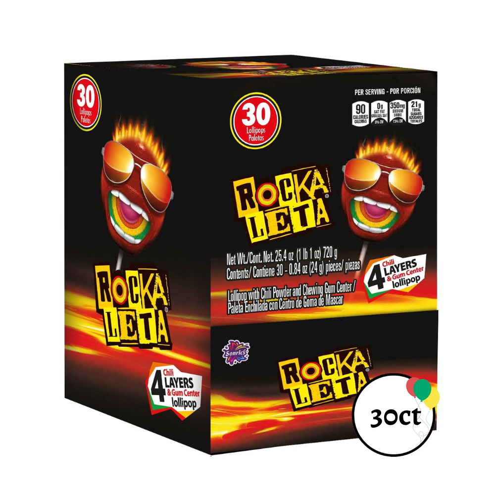 Rockaleta Caja 30ct - Valentina's Party World - Dulceria Importaciones ...