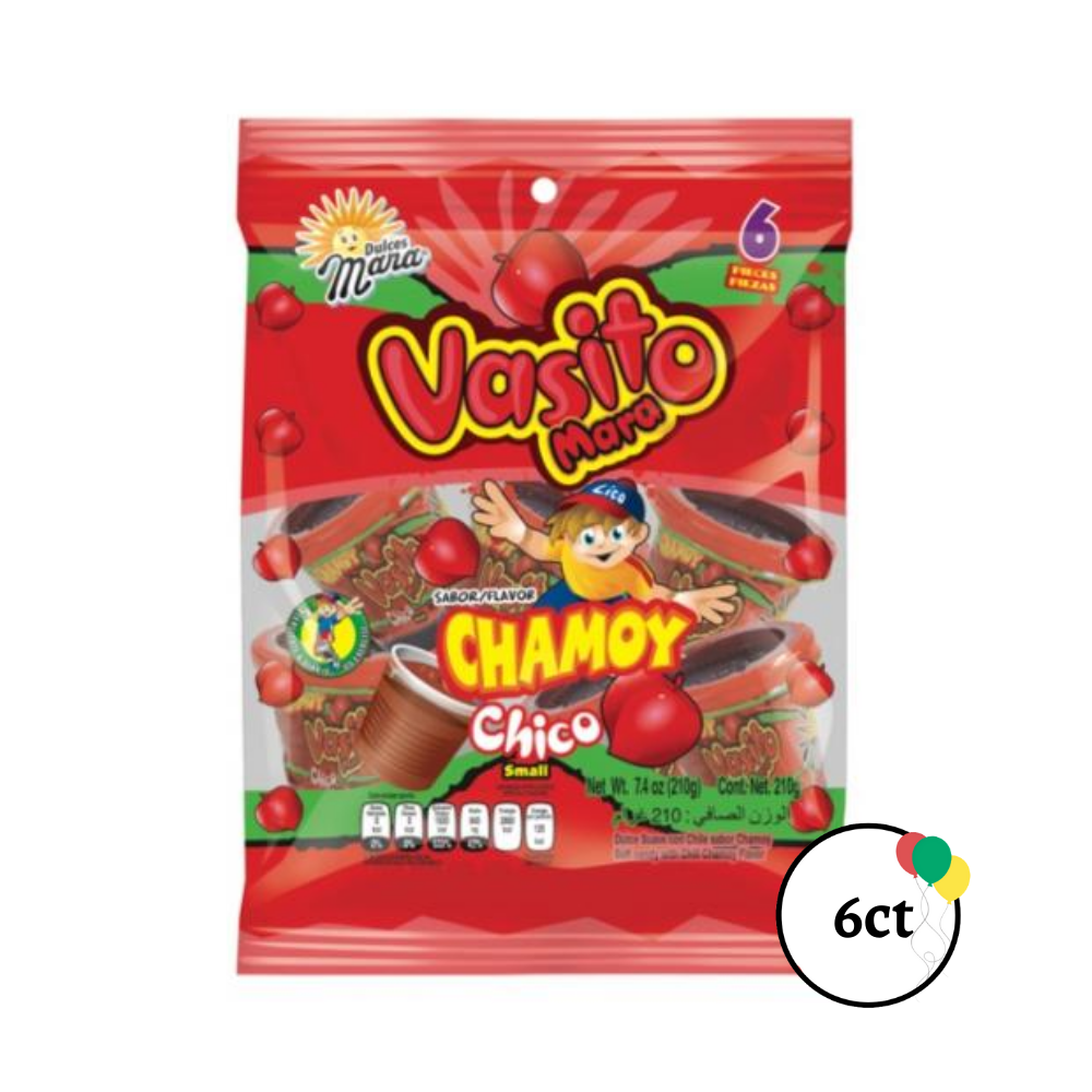 Vasito Mara 6ct Chamoy - Valentina's Party World - Dulceria ...