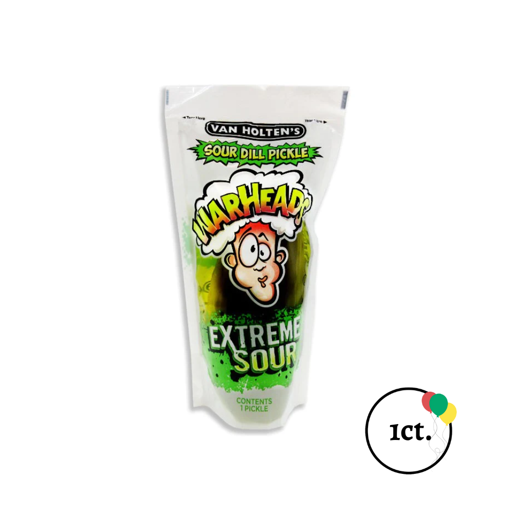 Warheads Extreme Sour Dill Pickle - Valentina's Party World - Dulceria ...