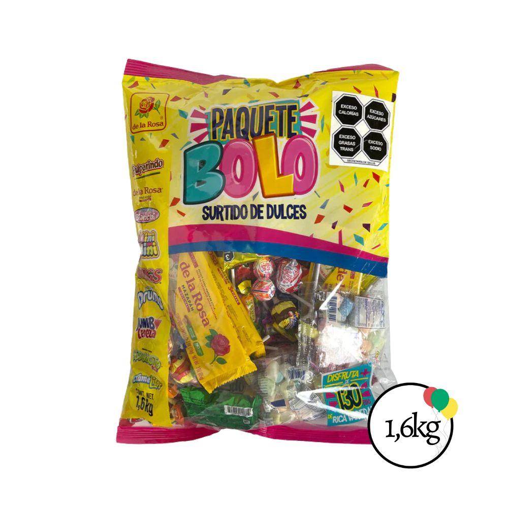 Paquete Bolo 1,6kg - Valentina's Party World - Dulceria Importaciones ...