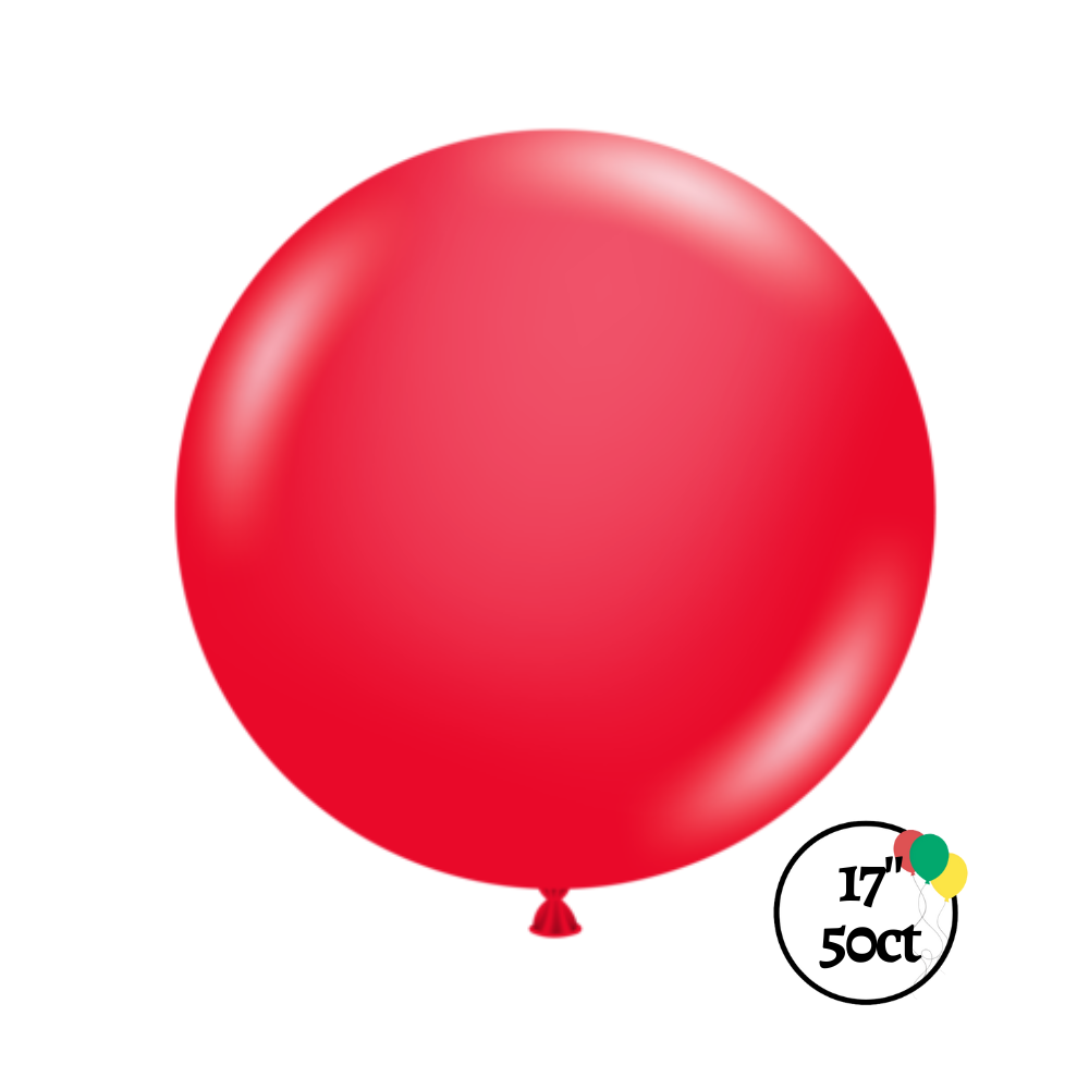 17" Tuftex Red 50ct Balloon - Valentina's Party World - Dulceria ...
