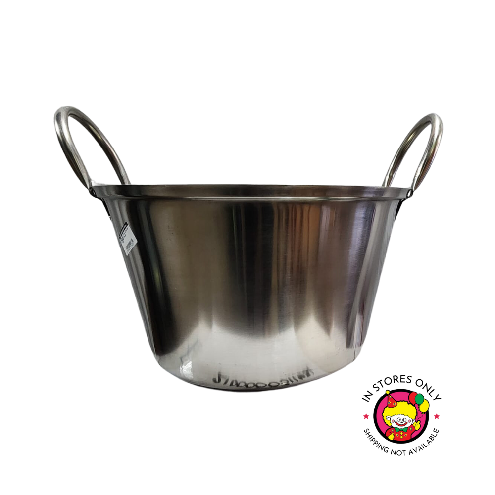 50cm Stainless Steel Cazo w/ Steamer & Lid - Valentina's Party World ...