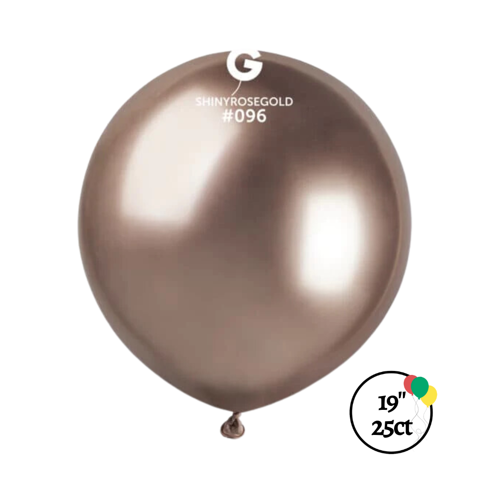 Gemar 19" Shiny Rose Gold 25ct - Valentina's Party World - Dulceria ...