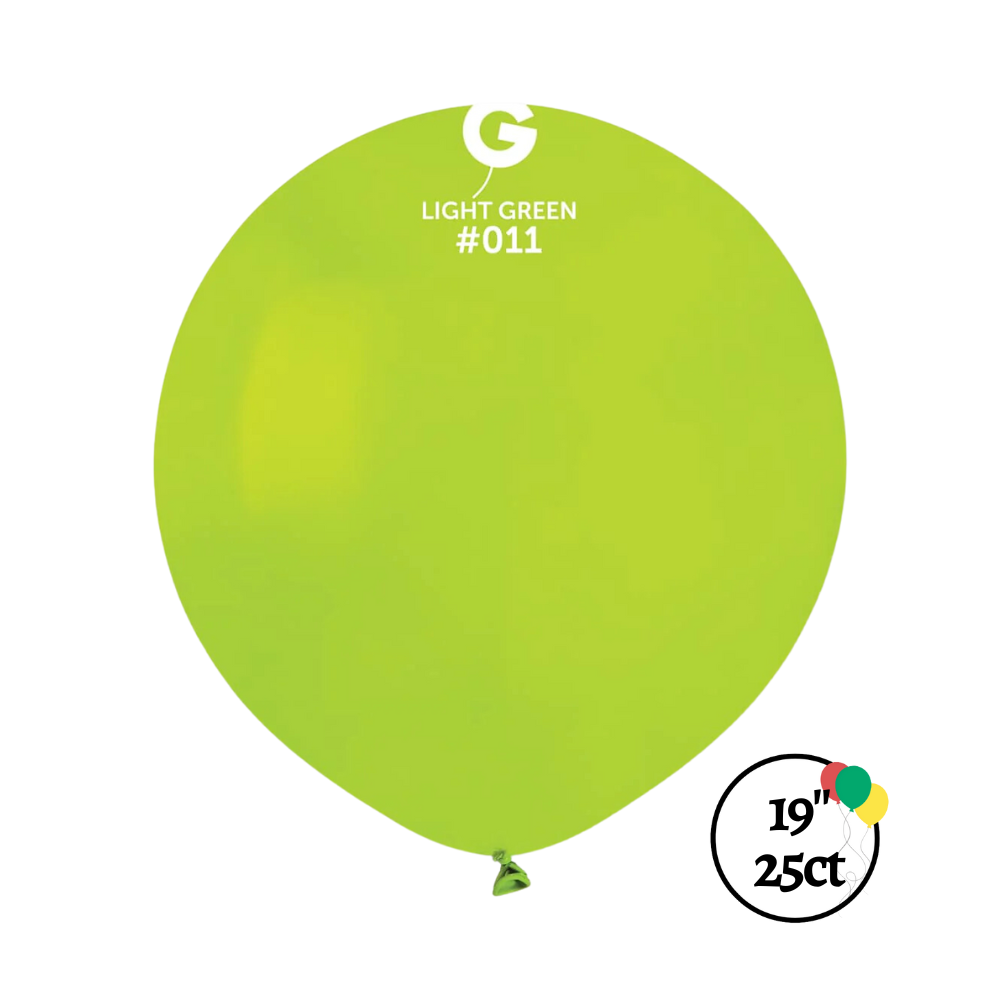 Gemar 19" Light Green 25ct - Valentina's Party World - Dulceria ...