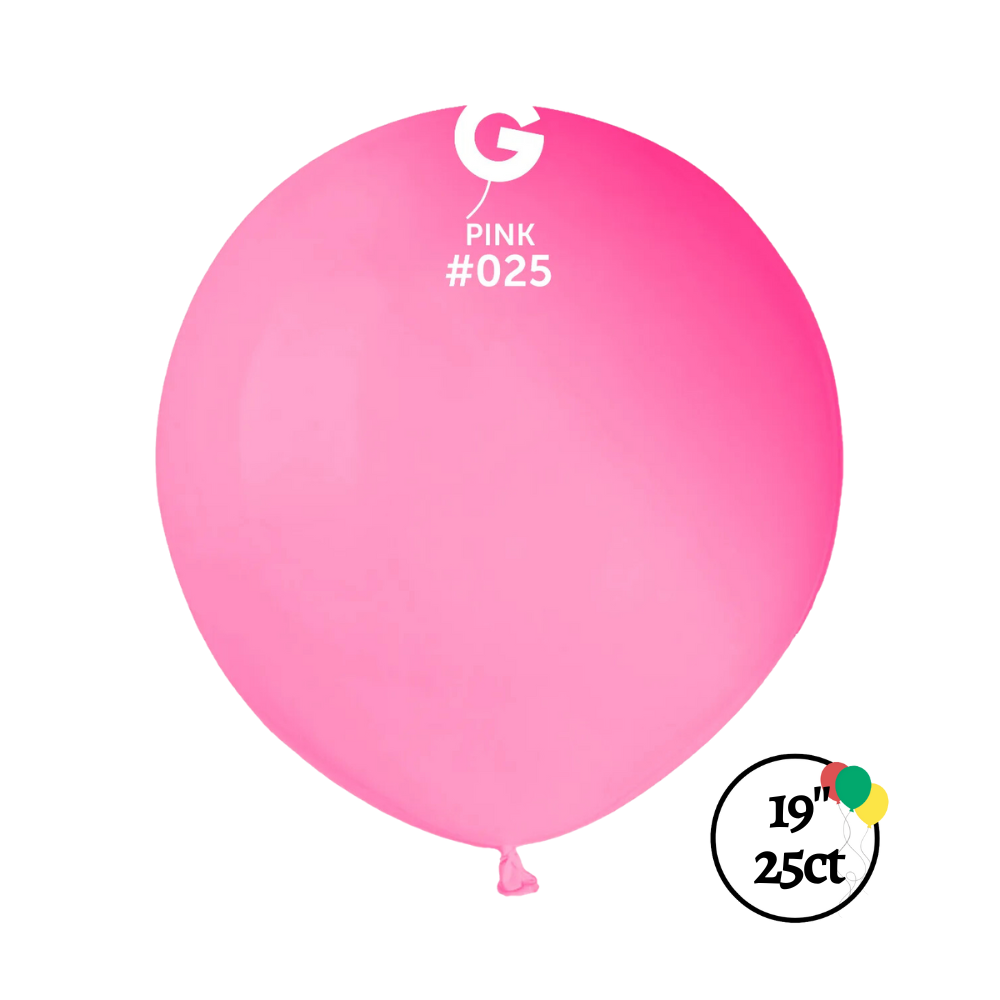 Gemar 19" Neon Pink 25ct. Balloon - Valentina's Party World - Dulceria ...