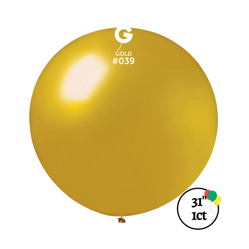 Gemar 31" Metallic Gold Balloon - Valentina's Party World - Dulceria ...