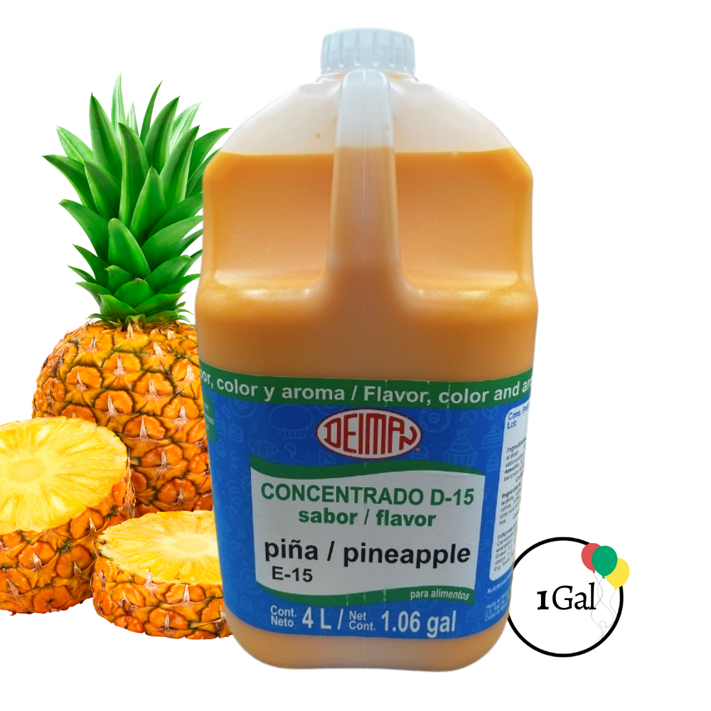 Deiman Concentrado Pina/Pineapple 1.06 Gal - Valentina's Party World ...